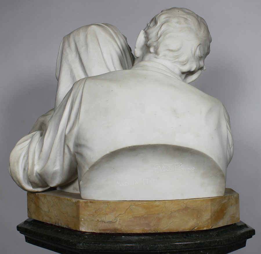 FERDINANDO VICHI (Italian (1875-1945) A Very Finely Carved Italian 19th ...