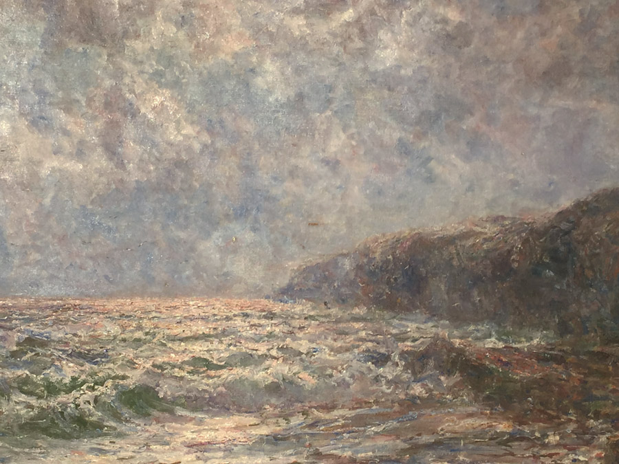 John Falconer Slater (British, 1857-1937) Large Oil on Canvas "Rough ...