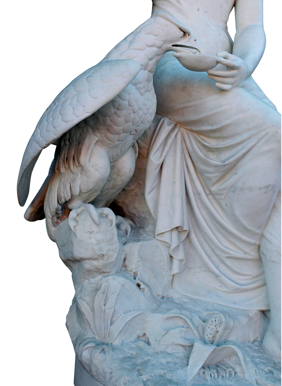A Very Fine Italian 19th Century Carrara Marble Life-Size Marble ...