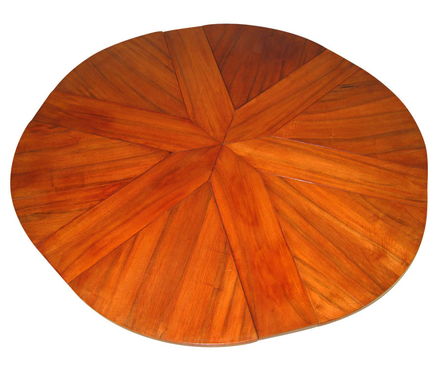 A Large Carved William IV Style Mahogany Segmented Top Circular Dining ...
