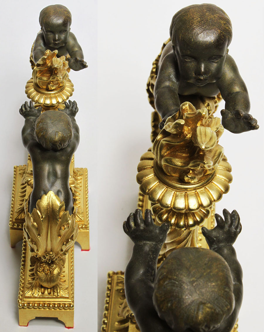 A Fine Pair of French 19th/20th Century Louis XV Style Gilt and ...