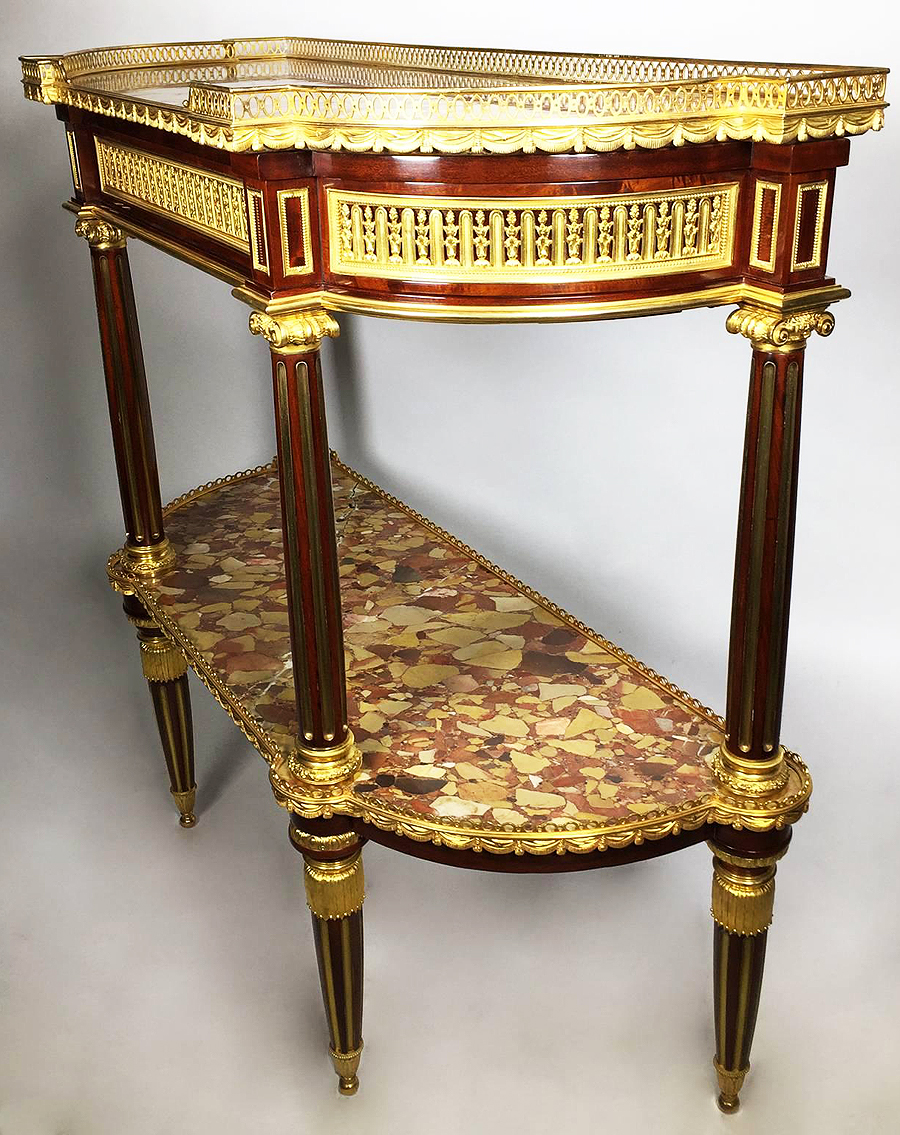 A Fine French 19th Century Louis XVI Style Gilt-Bronze Mounted Mahogany ...
