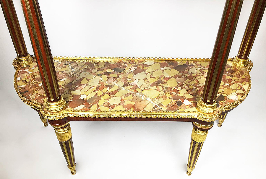 A Fine French 19th Century Louis XVI Style Gilt-Bronze Mounted Mahogany ...