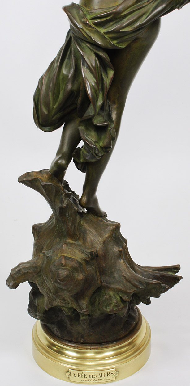 A Fine Italian 19th/20th Century Patinated Bronze Figure of "La Fée des ...