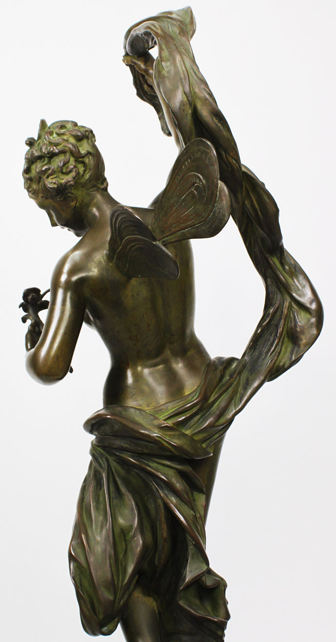 A Fine Italian 19th/20th Century Patinated Bronze Figure of "La Fée des ...