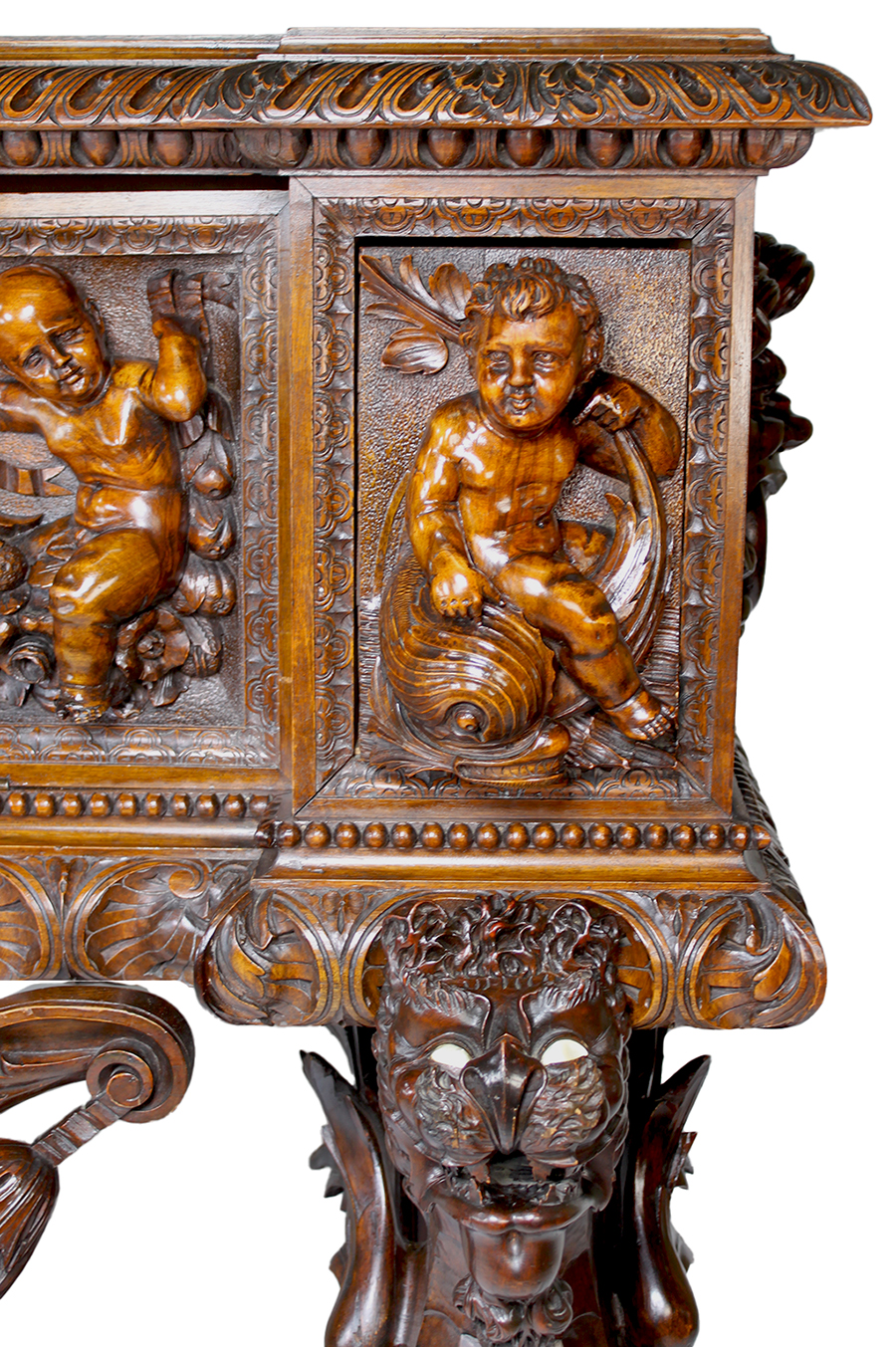 A Fine and Large Italian Florentine 19th Century Baroque Revival Style ...