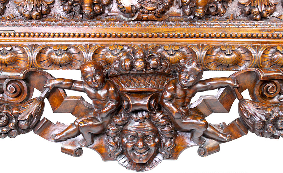 A Fine and Large Italian Florentine 19th Century Baroque Revival Style ...