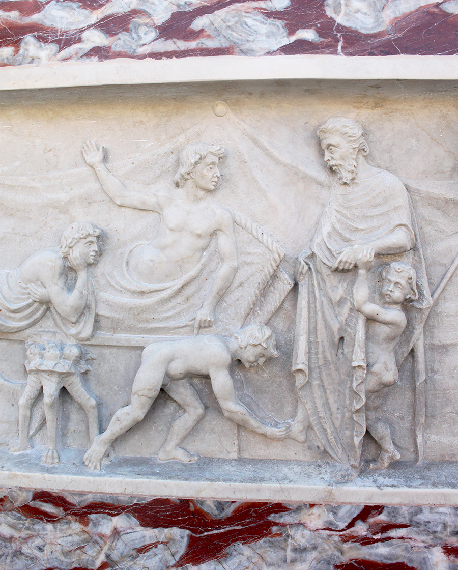 A Very Fine Italian 19th Century Greco-Roman Style Carved Carrara ...