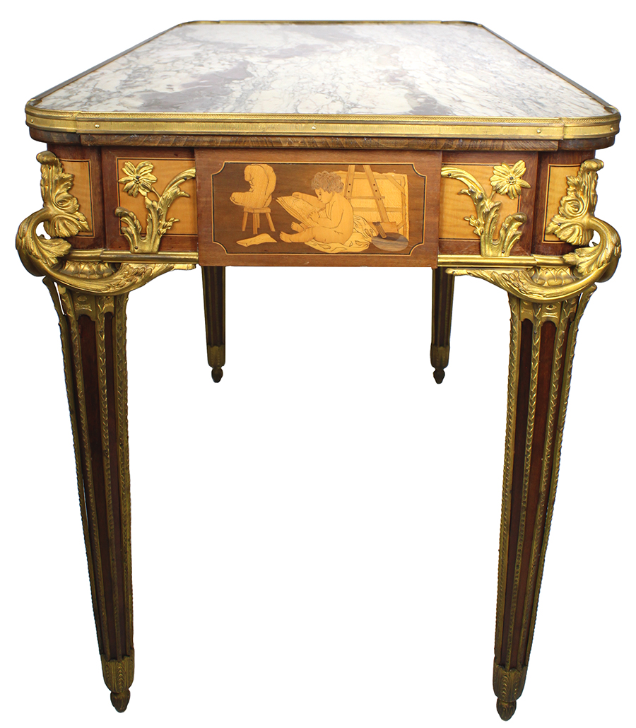A Very Fine French 19th Century Louis XVI Style Ormolu-Mounted Kingwood ...