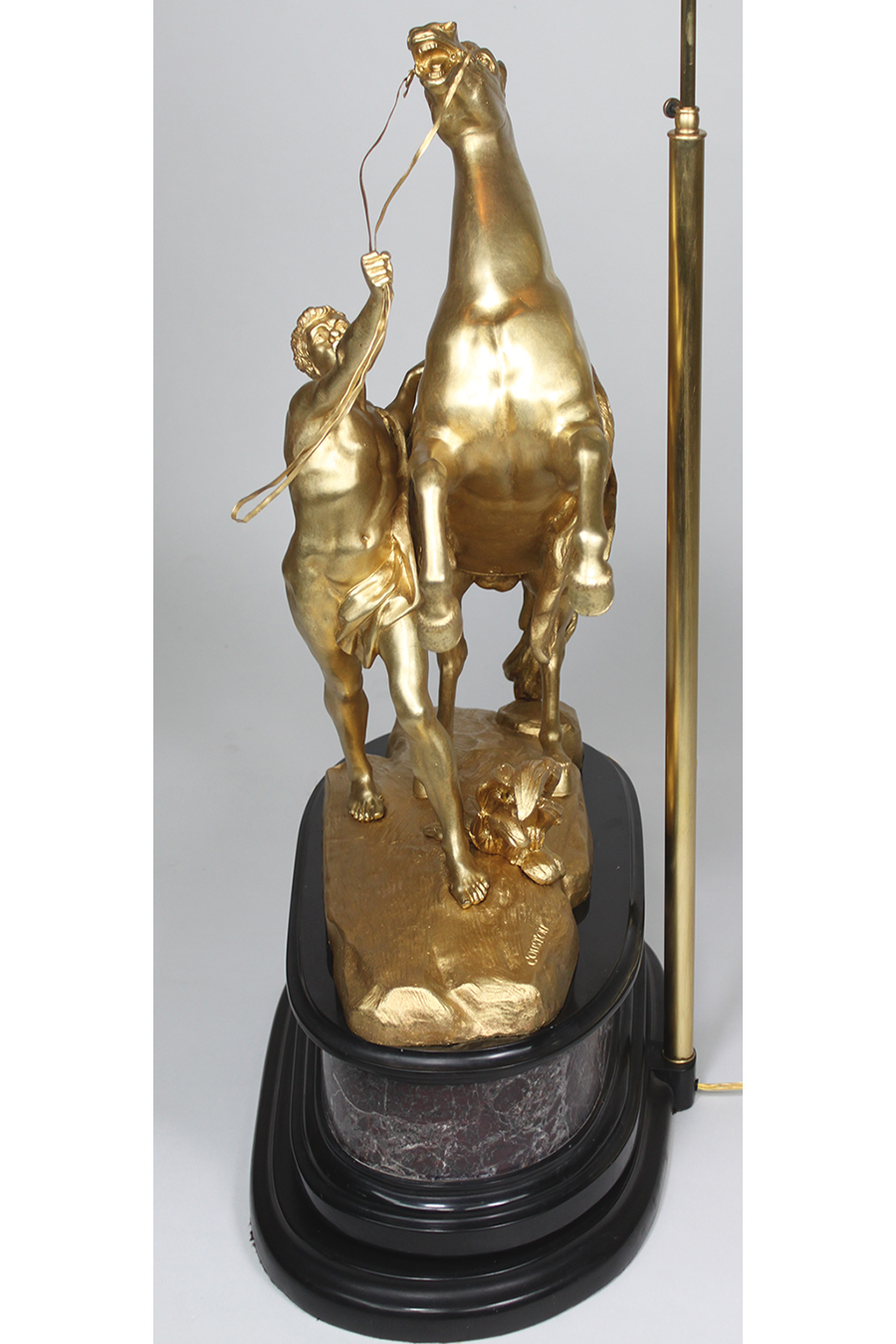 A Fine Pair of French 19th/20th Century Gilt-Bronze Sculptures of "The ...