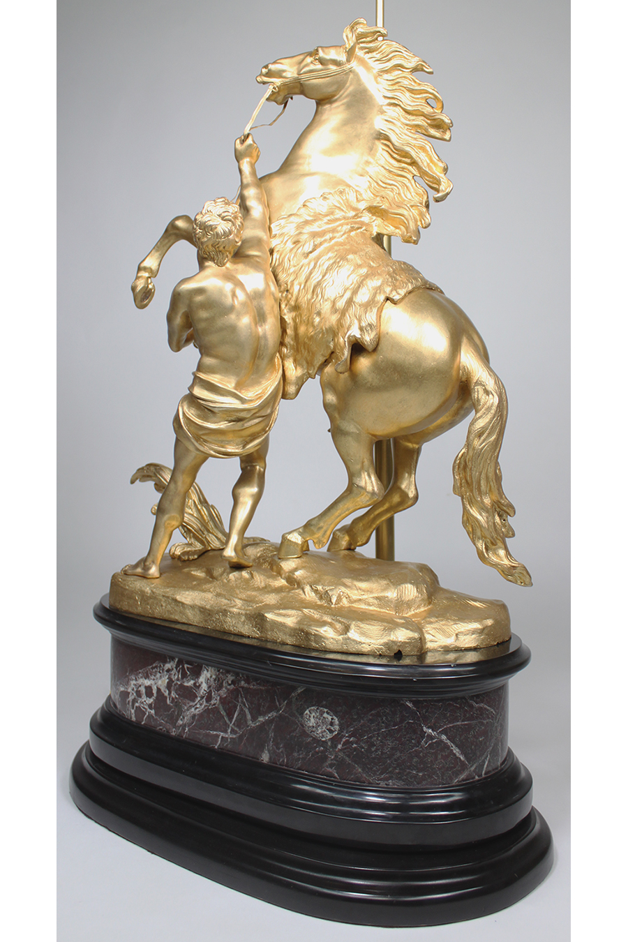 A Fine Pair of French 19th/20th Century Gilt-Bronze Sculptures of "The ...