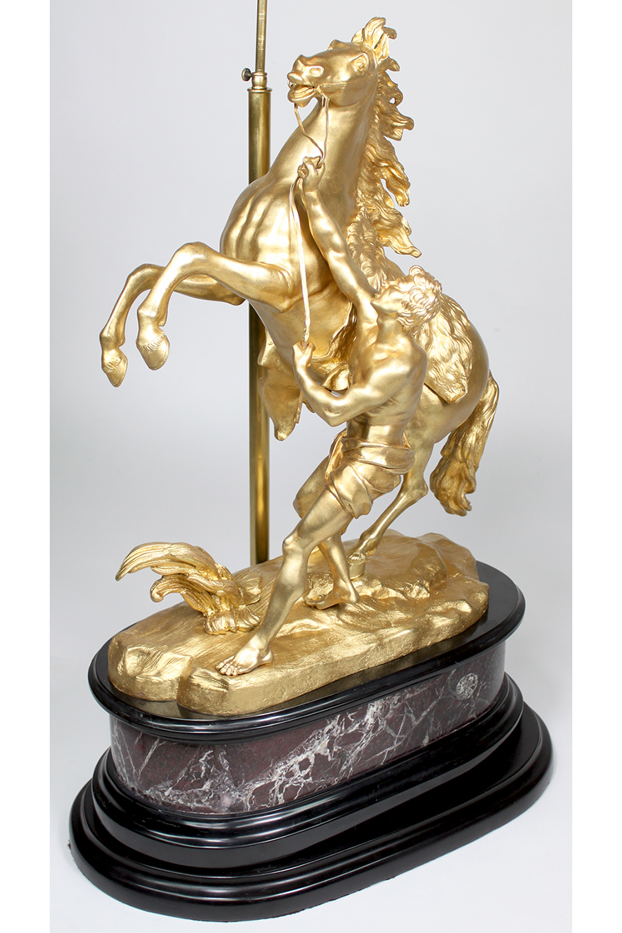 A Fine Pair of French 19th/20th Century Gilt-Bronze Sculptures of "The ...