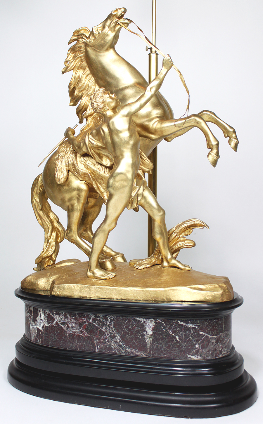 A Fine Pair of French 19th/20th Century Gilt-Bronze Sculptures of "The ...