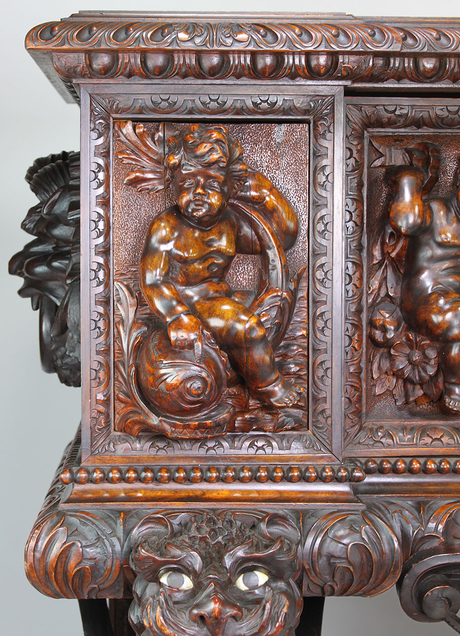 A Fine and Large Italian Florentine 19th Century Baroque Revival Style ...