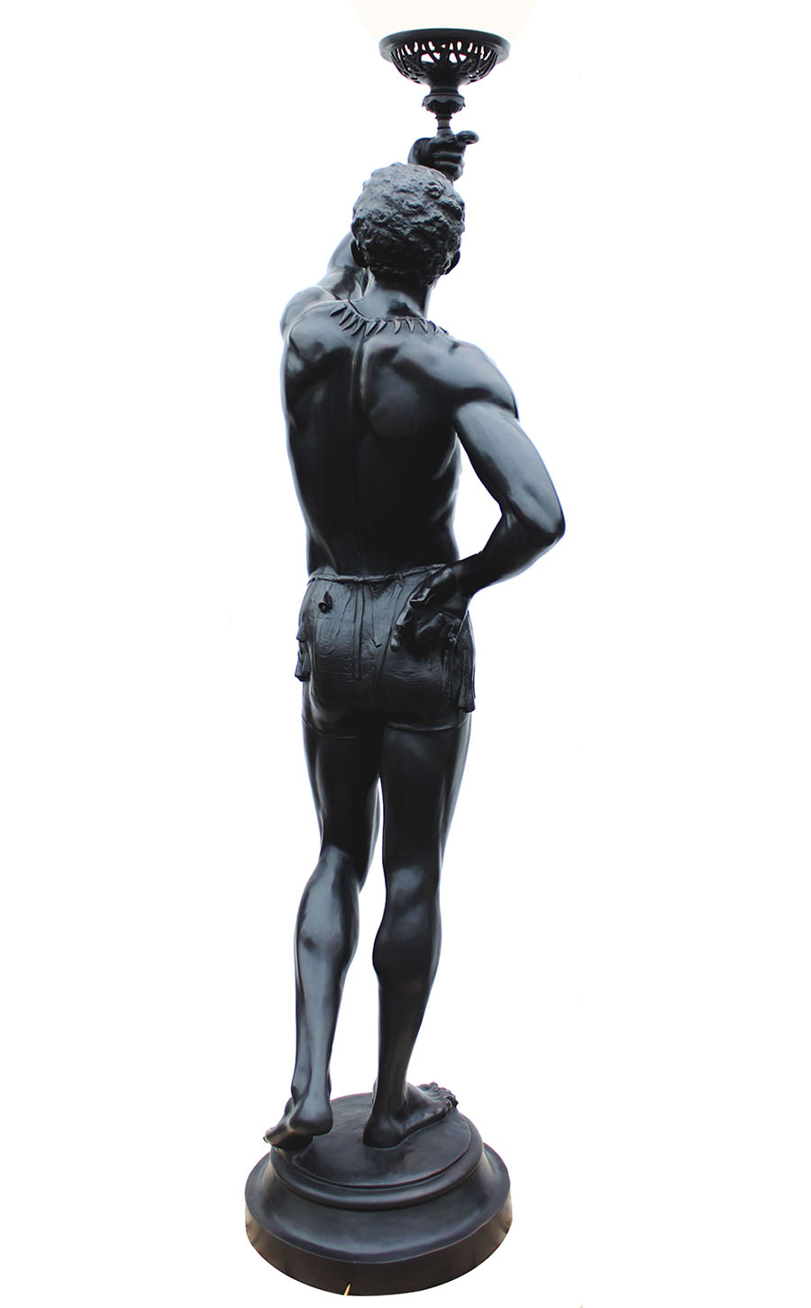 A Palatial Life-Size Pair of French 19th-20th Century Cast-Iron ...