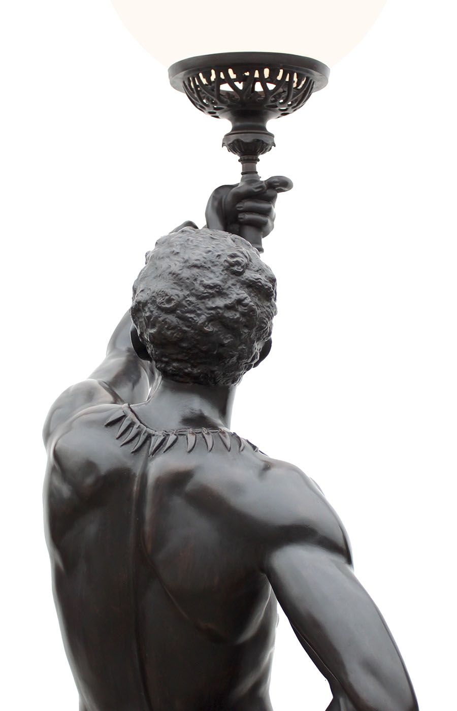 A Palatial Life-Size Pair of French 19th-20th Century Cast-Iron ...