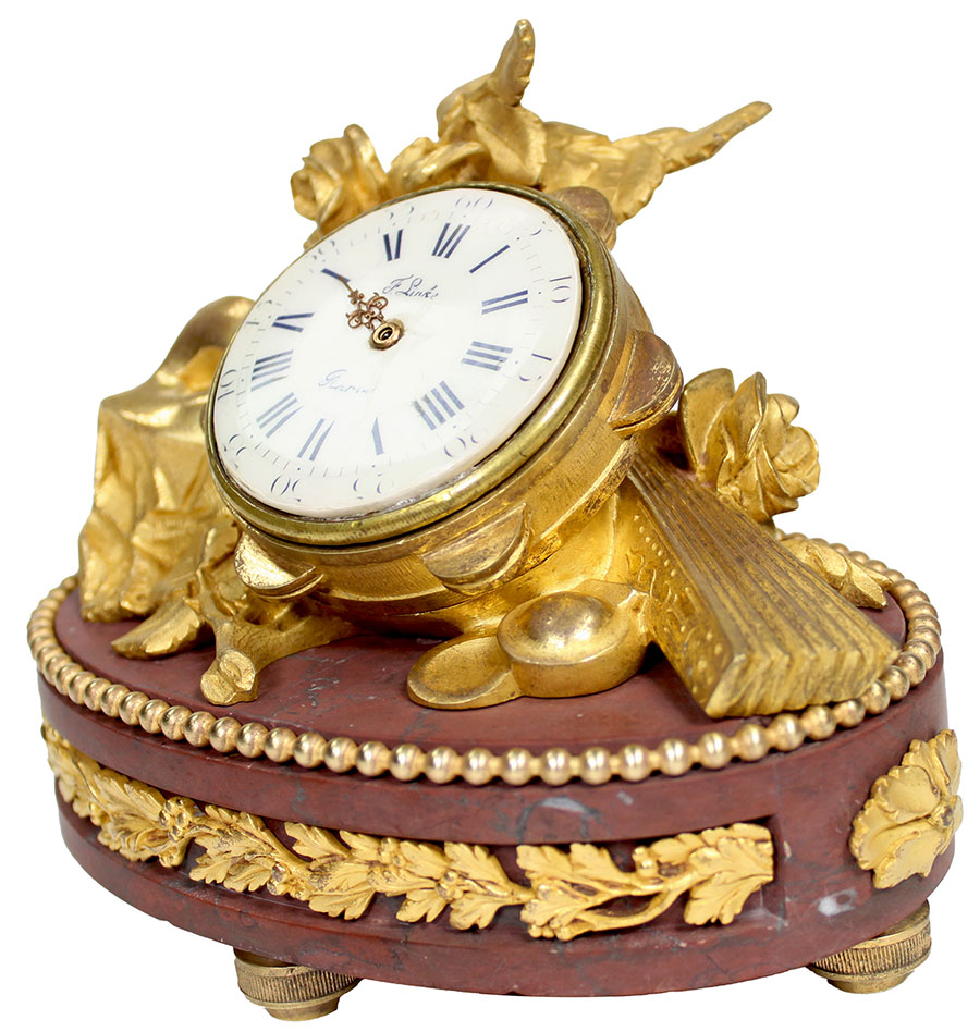 A Fine French 19th Century 'Belle Époque' Gilt-Bronze and Rouge Griotte ...