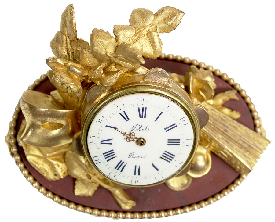A Fine French 19th Century 'Belle Époque' Gilt-Bronze and Rouge Griotte ...