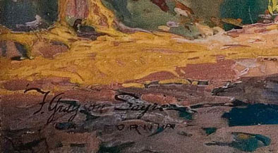 FRED GRAYSON SAYRE (1879-1939) “California Valley and Mountains”